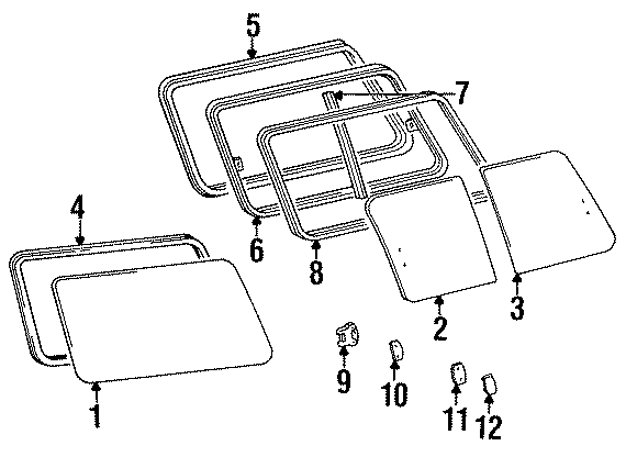 Toyota Land Cruiser Lock Gasket Packing Side Window Plate 6279295a00 Scarborough Toyota