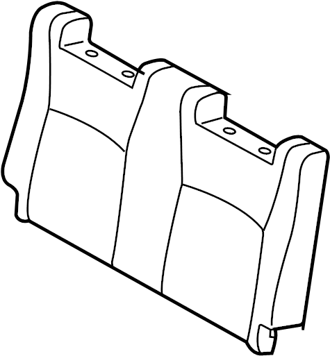 Toyota Highlander Seat Back Cushion Cover Upper Cloth 7902348010a2