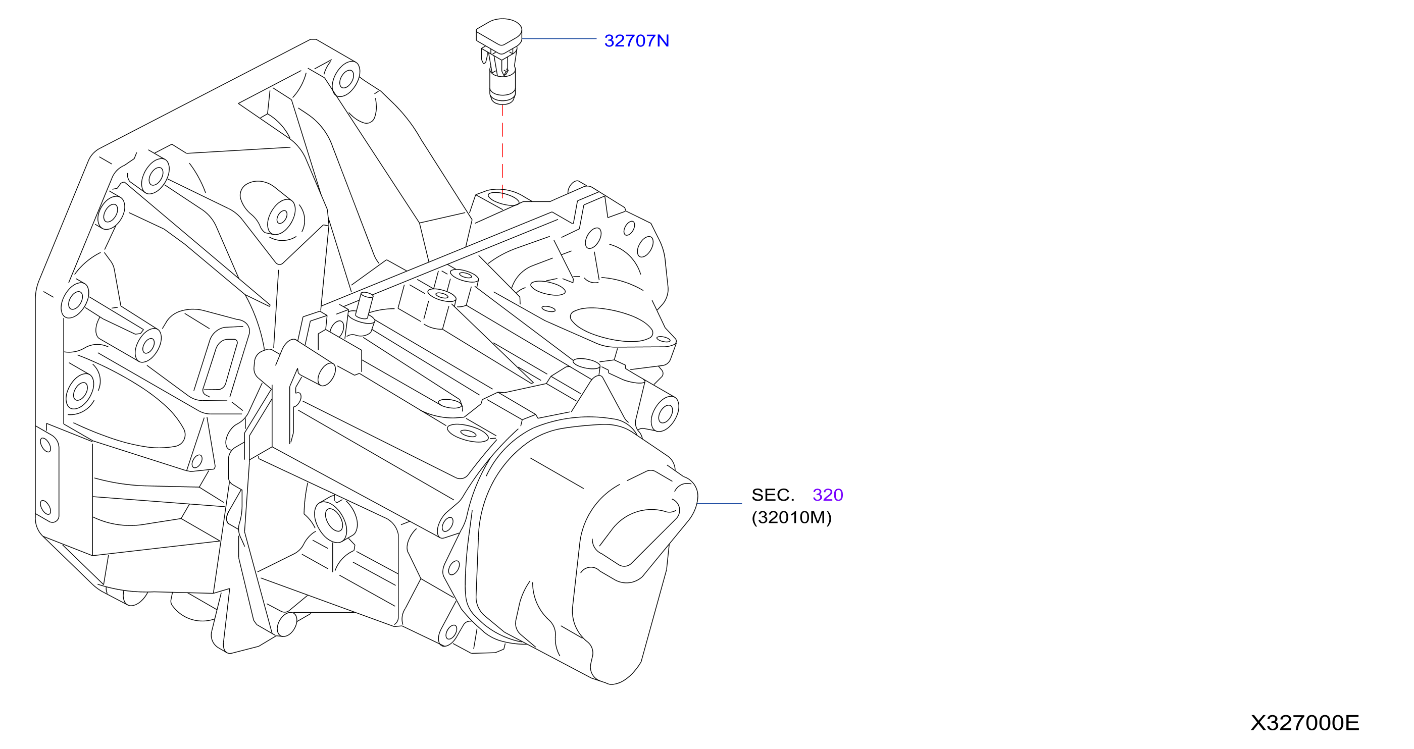 32702 Bn800 Plug Speedometer Pinion Manual Trans Engine Genuine Nissan Part